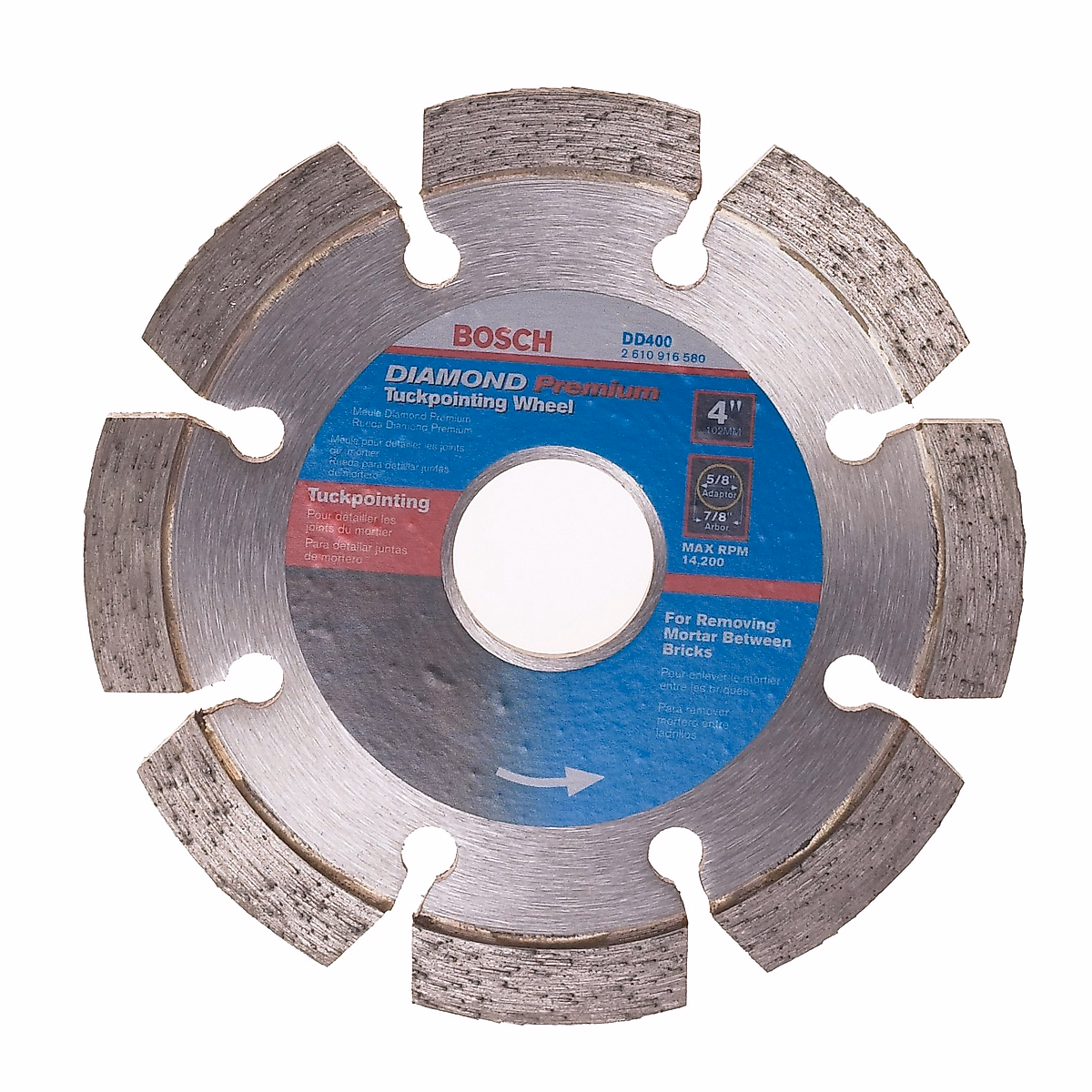 Bosch DD400 4-Inch Premium Segmented Tuckpointing Diamond Blade