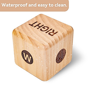 Juegoal Giant Dice Game, Wooden Lawn Dice Games for Kids Adults Family