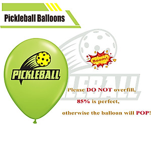 Pickleball Balloons Pack of 30 Pickleball Party Balloons for Pickleball Birthday Decorations Pickleball Party Decorations