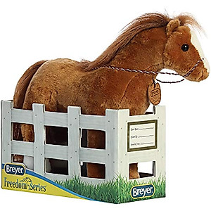 Breyer Aurora® Exquisite Quarter Horse Stuffed Animal - Realistic Detailing - Imaginative Play - Brown 13 Inches