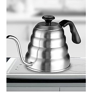 Beeca Pour Over Coffee Kettle with Thermometer, Premium Stainless Steel Gooseneck Kettle for Tea French Press Drip Coffee Slow Brew Pot for All Stovetop and Any Heat Source, 40oz / 1200ml