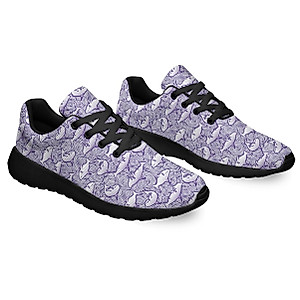 Women Men Cute Sharks Shoes Personalited Running Shoes Athletic Tennis Sneakers Gifts for Girl Boy Black Size 12