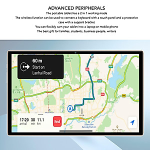 10.1 Inch 2 in 1 Tablet 4G Network 8GB RAM 256 ROM 100-240V 8MP Front 2 in 1 Tablet for Work Learning (US Plug)