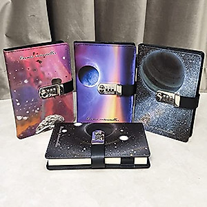 Notebooks Password Notebook A5 Diary with Digital Lock for Girls and Woman Locking Journals for Birthday Gift, Writing Journal Diary (Color : Ss)