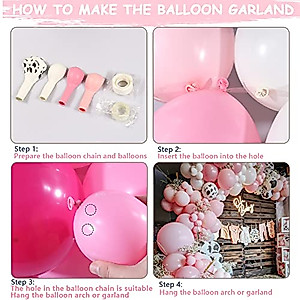 137PCS Cow Balloon Garland Arch Kit with Pink White Cow Print Balloons for CowBoy CowGirl Themed Party Baby Shower Farm Birthday Party Decorations