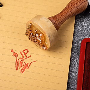 Custom Stamp - Personalized Stamp,Customization Business Logo/Address/Date/Name/Wedding Invitations Wooden Rubber Stamps for Multiple Sizes (Book Stamp)