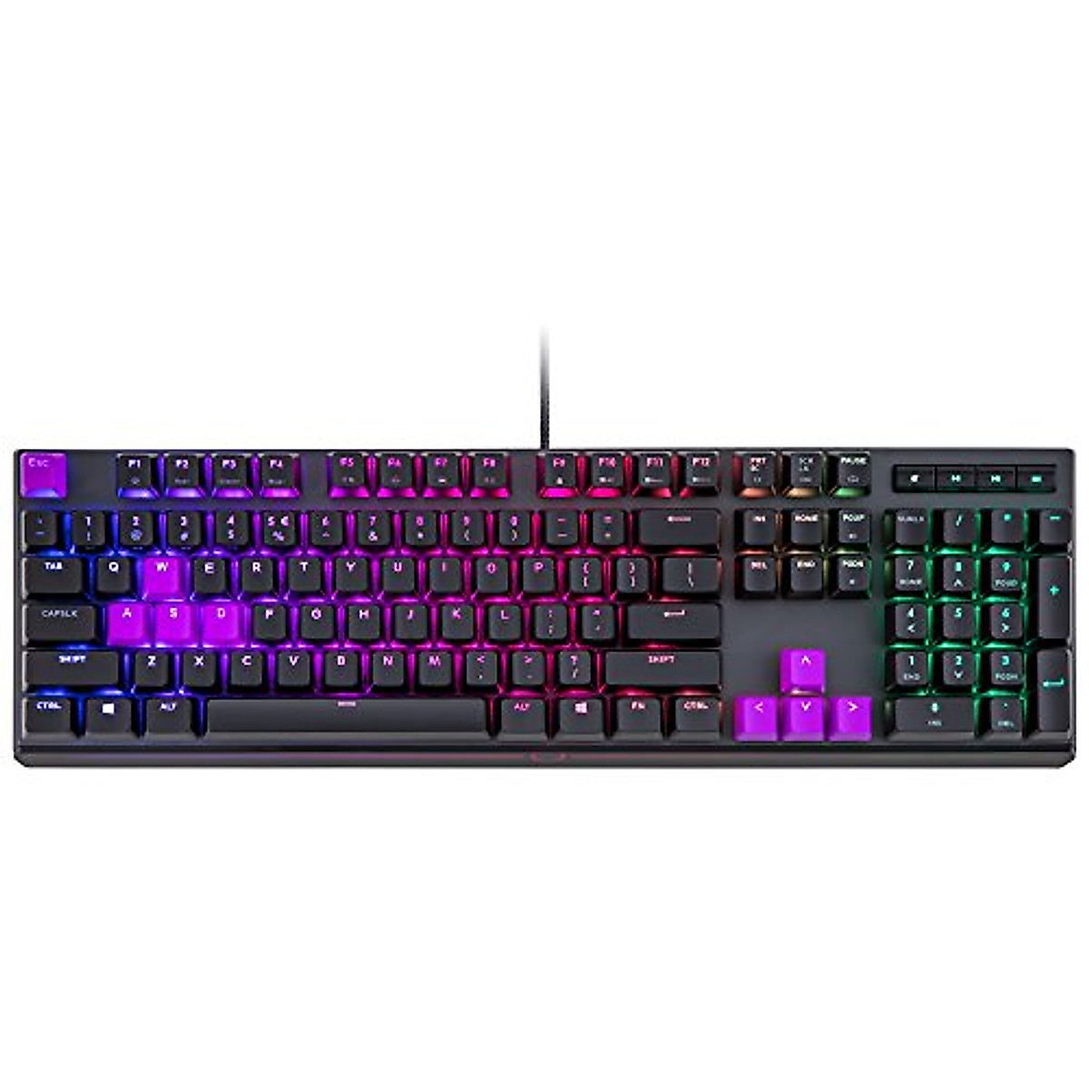 Cooler Master MK-750-GKCM1-US MasterKeys MK750 RGB LED Mechanical Gaming Keyboard, Cherry MX Brown, RGB LED, Full Size, Wrist Rest (Large)