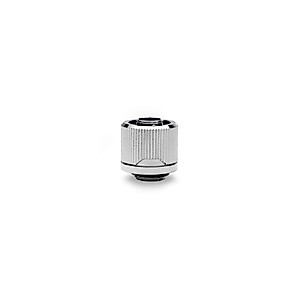 EKWB EK-Quantum Torque STC-10/16 Compression Fitting for Soft Tubing, 10/16mm (3/8" ID, 5/8" OD), Nickel