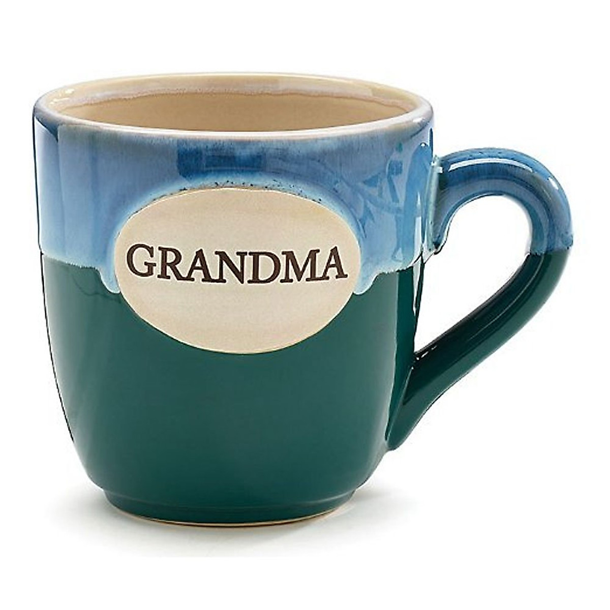 1 X Grandma Teal Porcelain Coffee Tea Mug Cup 16oz Gift Box