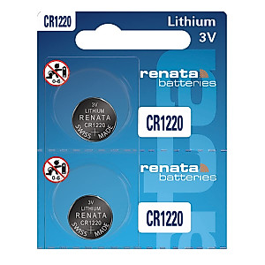 Renata CR1220 Batteries - 3V Lithium Coin Cell 1220 Battery (2 Count)