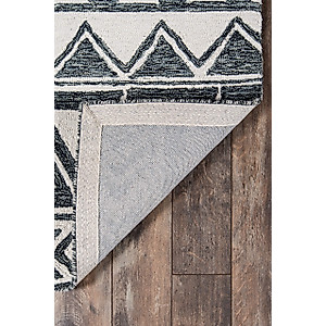 Momeni Mallorca Charcoal Area Rug Area Rug, 2' x 8' Runner Rug for Living Room, Dining Room, Bedroom, Hallways, and Kitchen