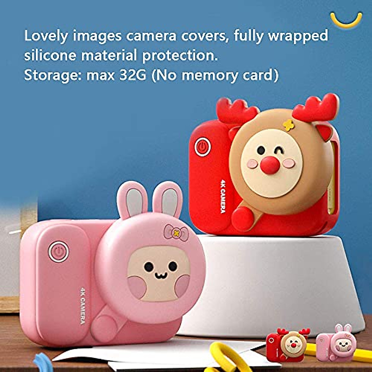Children Camera for Kids Vlog High Definition Dual Lens Recording Cameras Toy 1080P for 3-12 Year Old Boys Girls Christmas Birthday Gifts