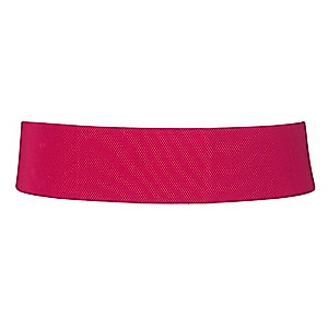 eVogues Women's Wide Patent Leather Fashion Belt Pink - One Size Junior