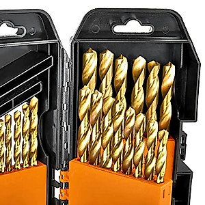 Warrior Titanium Nitride 29pc High Speed Steel Drill Bit Set