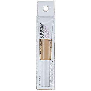 Maybelline New York Super Stay Super Stay Full Coverage, Brightening, Long Lasting, Under-eye Concealer Liquid Makeup For Up To 24H Wear, With Paddle Applicator, Light/Medium, 0.23 fl. oz.
