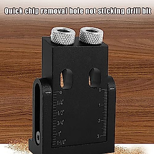 38 Pcs Pocket Hole Jig Kit, Pocket Hole Jigs for Woodworking, Pocket Hole Screw Jig Kit 15° Angled Holes, Portable Wood Pocket Hole Screw Clamp System for Woodworking Carpentry Locator