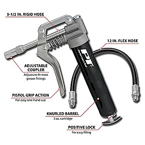 Performance Tool W54198 3oz Grease Gun w/ Flex Hose
