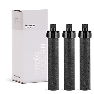 Simple Modern Water Filter Replacements for Water Bottles | Duration 2 Months, 40 gallons | Mesa Collection | 3 Pack