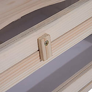 PawHut 2-Level Hamster Cage Mice and Rat House, Small Animal Habitat for Guinea Pigs, Chinchillas with Openable Top, Front Door, Shelf and Ladder