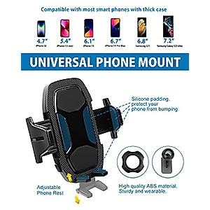 Cartist Car Phone Holder Mount Fit for Toyota RAV4 2019-2023 Accessories Adjustable Air Vent Mount Holder Cradle (ONLY Fit Danger Button Have Knob Dial) Compatiable with All Smartphones