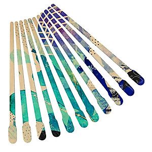 1000pcs Wax Spatulas Small Wax Wood Sticks, Waxing Applicator Sticks Wooden Craft Sticks Spatulas Applicators Hair Nose Wax Stick for Hair Body Eyebrow Removal