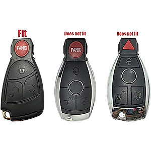 Horande Replacement Key Fob Cover Case fit for Mercedes Benz C Class CLK CLS E Class G Class Slk Class AMG C320 Keyless Entry Remote Key Fob Shell
