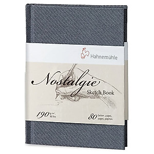 Nostalgie Sketch Book 190g/m², Drawing Notebook, A5, Portrait, 40 fls