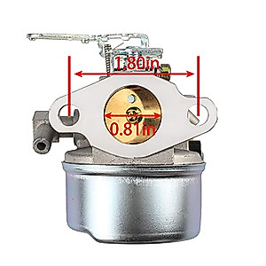partszen 640084B Carburetor for TORO 521 Snow Blower HSSK40 HSSK50 HS50 LH195SA for Tecumseh 5HP MTD 632107A 632107 640084 640084A 632107 640084 640105 640299 632107A 640084A with Spark Plug