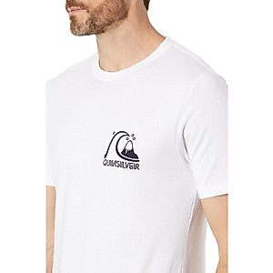 Quiksilver Mens Regular Fit Graphic Tees - The Original (White, Large)