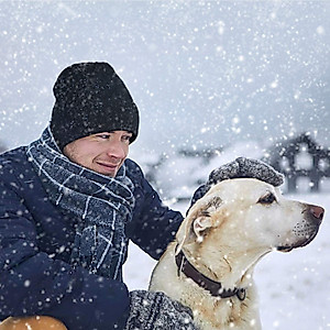 4 Pack Beanies Four Seasons Hats Knitted Cap for Men & Women & Teen (Black/Light Gray/Dark Gray/Dark Blue)