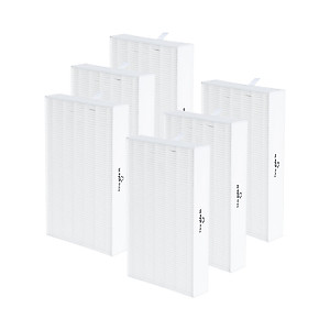 6-Pack Filter R Kit, Universal Replacement for Honeywell HPA300/200/100 and 5000 Series, H13 True HEPA Air Purifier Filter
