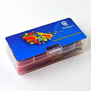 Adeept Starter Kit Compatible with Raspberry Pi 4 3, 2 Model B B+ LCD1602 Servo Motor C and Python Code, Beginner Starter Kit with User Manual Guidebook