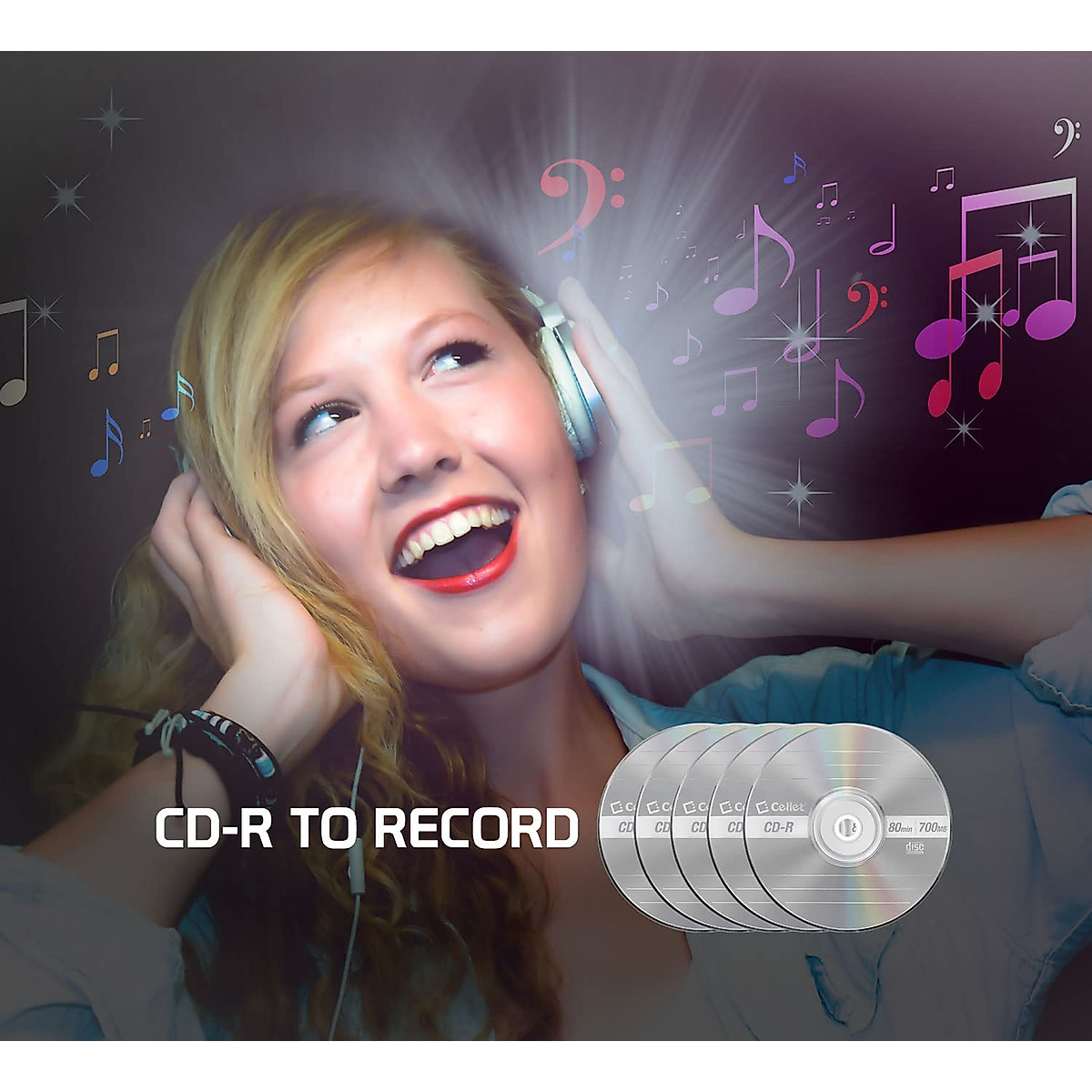 Cellet CD-R 700MB 80 Minute 52X Recordable Blank Disc - (5 Pieces Pack)