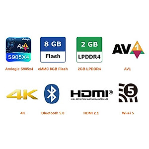 Android TV Box by Translite Global TL-4KBR, 4K UHD Google Certified, Netflix, Prime Video pre-Loaded, Android 11 OS, Amlogic S905X4 with Google Assistant, BT 5.0 & Dual-Band Wi-Fi 2.4G 5G