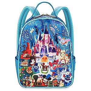 Loungefly Disney Parks By Joey Chou Mini Backpack, Blue, Medium