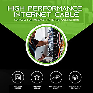 GearIT Cat 6 Ethernet Cable 1 ft (24-Pack) - Cat6 Patch Cable, Cat 6 Patch Cable, Cat6 Cable, Cat 6 Cable, Cat6 Ethernet Cable, Network Cable, Internet Cable - Blue 1 Foot