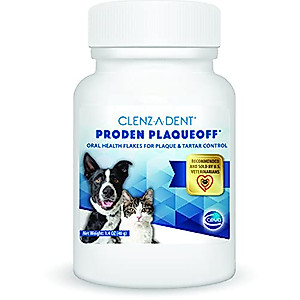 Ceva Clenz-a-dent ProDen PlaqueOff - Oral Health Flakes For Dogs & Cats, Cleans Teeth & Freshens Breath