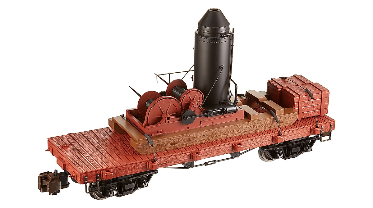 Bachmann Log Skidder on 20' Log Car - G Scale Model Railroading