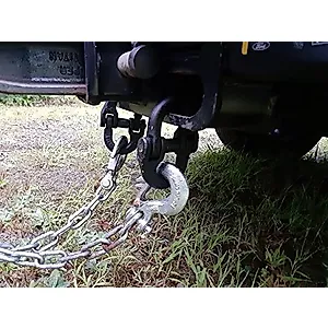 DLLRV Trailet Safety Chain Connector Link 1/2 inch, Tow Hitch HammerLock, 12000 Lbs Loading, Coupling Link. (Two Pack)