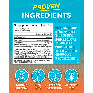 Zenwise Health NO BLØAT - Probiotics for Digestive Health with Ginger, Dandelion, and Cinnamon, Digestive Enzymes for Gas and Bloating Relief for Women and Men - Water Retention Pills - 100 Count