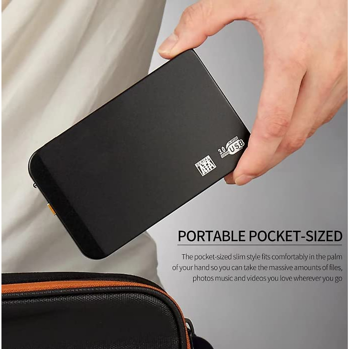 Portable HDD External Hard Drive 2TB for PC Desktop Mac