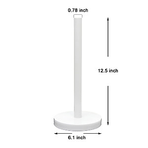 Youngever Plastic Paper Towel Holder, Upright Towel Holder Stand for Kitchen, Bathroom, and Dining Room (Style A)