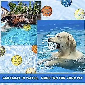 Qsrsjcq The Mellow Dog Calming Ball, Indestructible Dog Tennis Balls, Durable Bouncy Dog Toy Balls, Dog Balls for Teething, Interactive Dog Toys for Fetch Game (Small,2pcs)