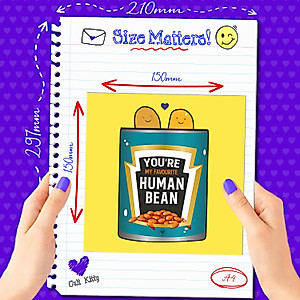 Cult Kitty To My Fave Human Bean - Funny Birthday, Best Friend All Occasion Card for Men - Thick, Premium All Occasion Card for Women, with Colourful Envelope