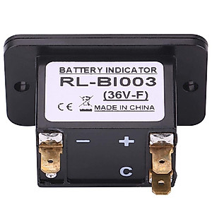 LED Battery Indicator, 12V/24V/36V/48V Led Digital Battery Indicator Meter Gauge with Hour Meter for Cart(36V)
