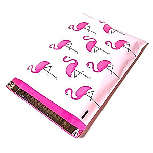 Designer Poly Mailers 10x13: Sample Variety Pack ~ Anchor, Daisy, Hibiscus, Arrow, Cactus, Pink & Mint Aloha, Watermelon, Flamingo, Pineapple Printed Self Sealing Shipping Poly Envelopes Bag (30 Pcs)