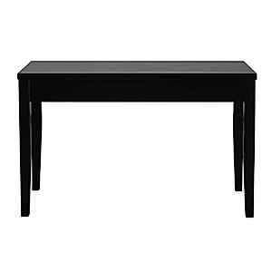 Amazon Brand – Stone & Beam Modern Home Office Writing Desk with Recessed Metal Handles, 48"W, Black
