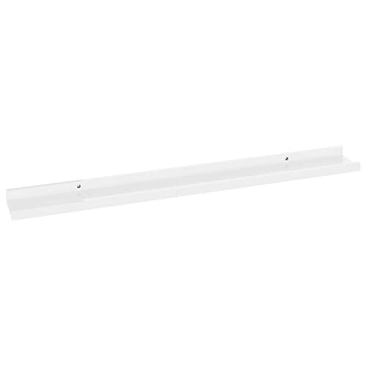 SunshineFace Long Floating Shelves Set of 4, High Gloss Wall Mounted Picture Ledge Floating Shelf, Wall Shelves for Bedroom, Living Room, Office, Nursery, Kitchen Storage(White, 31.5"x3.5"x1.2")