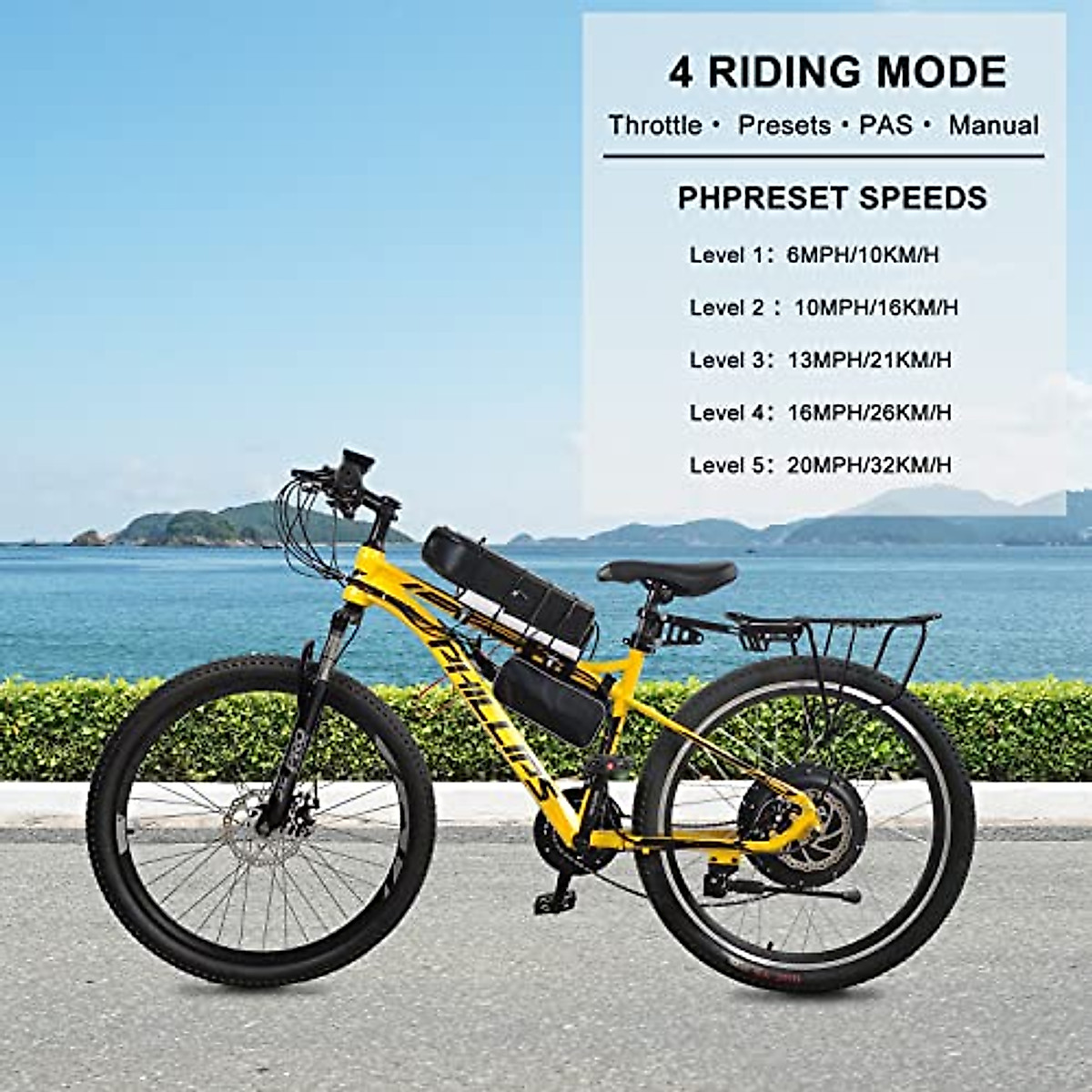 PEXMOR Electric Bike Conversion Kit,36V 750W 24"/20" Front Wheel Ebike Conversion Kit, Electric Bicycle Hub Motor Kit with LCD Display/Controller/PAS/Brake Lever/Torque Arm (20 Inch)