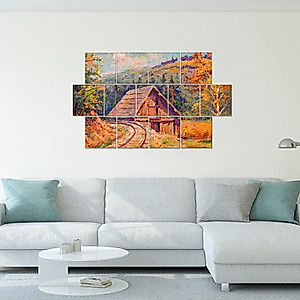 ESRICH Mini Stretched Canvas 10 Pack 5x5inch, 2/5''Profile Art Primed Canvases for Painting, Cotton Small Professional Stretched Canvas for Kids and Art Supplies, for Acrylics, Oils.